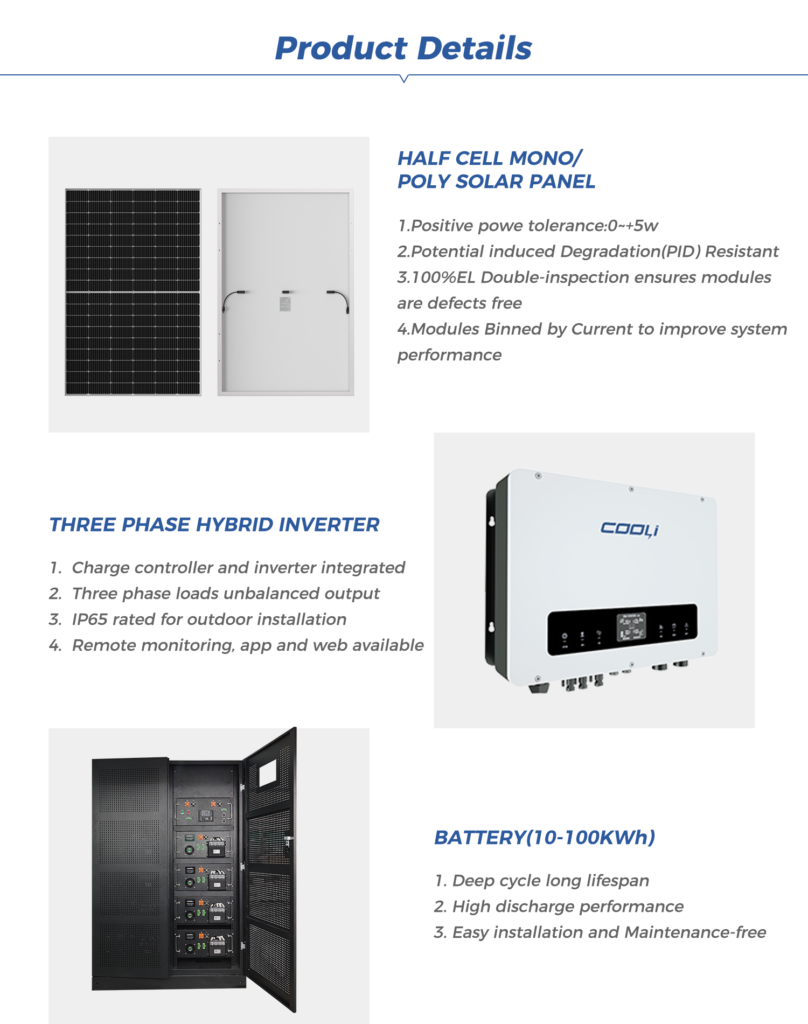 50kw Energy Storage System - Cooli Lithium Battery Factory
